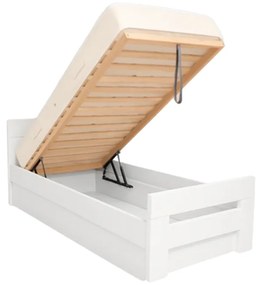 Postel z masivu K2 BOX 90 buk natural  s matrací ELASTIK - SET
