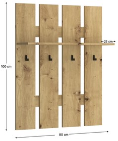 Kondela Věšáková stěna 80, dub artisan, AIRON