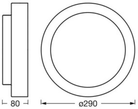 Osram - Stropní svítidlo ORBIS MADRID 2xE27/10W/230V pr. 29 cm matný chrom