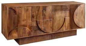 Invicta Mangová komoda ART DECO tmavě hnědá 170 cm 46802
