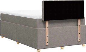 Box spring postel s matrací taupe 120x190 cm textil 3286630