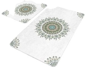 Bílé koupelnové předložky v sadě 2 ks 60x100 cm – Mila Home