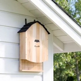 PawHut budka pro netopýry, dům pro netopýry s 3 komorami, hák, hnízdní box z borovicového dřeva, odolný proti povětrnostním vlivům pro netopýry