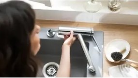 Hansgrohe - Dřezová baterie 160, sklopná pod okno, chrom
