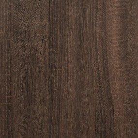 Koupelnová skříňka hnědý dub 33x33x185,5 cm kompozitní dřevo - Default Title