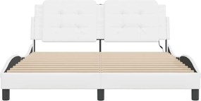 Rám postele s LED bez matrace Zadar bílý 160 x 200 cm 3214118