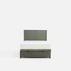 Postel boxspring zelená LAURITA 120x200 cm