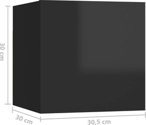 vidaXL Noční stolky 2 ks 30,5 x 30 x 30 cm kompozitní dřevo [3079728] Barva: Betonová šedá