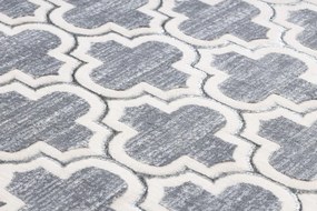 Dywany Łuszczów, Kusový koberec Core W6764 Trellis grey/cream, 80x150, šedá, chodba / předsíň