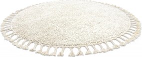 Kusový koberec Berber 9000 cream kruh, 120x120 (priemer) kruh, biela, obývacia izba, Dywany Łuszczów