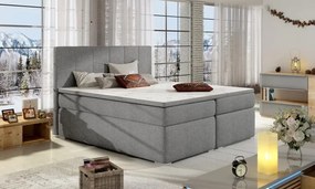 Postel Boxspring Boleria 180x200, šedá (látka bb 03)