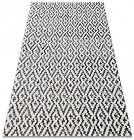 Kusový koberec Fabio černo krémový 180x270cm