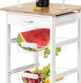 Regál, mdf, bílá, DR-043