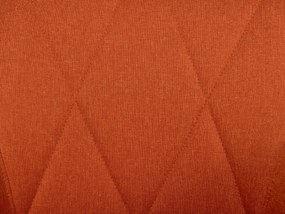 Sada 2 čalouněných barových židlí oranžové DARIEN Beliani