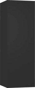 vidaXL 4dílný set TV skříněk dřevotříska [3078837] Barva: Černá