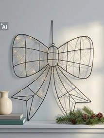 Sinsay - Vánoční LED dekorace ve tvaru mašle - černá