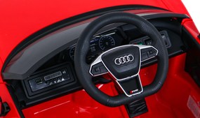 Ramiz Elektrické autíčko Audi RS E-Tron GT pro děti červené + dálkové ovládání + pohon 4x4 + rádio MP3 + LED + EVA