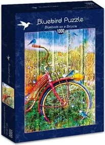 BLUEBIRD Puzzle Modří ptáčci na kole / 1000 dílků / od 14 let