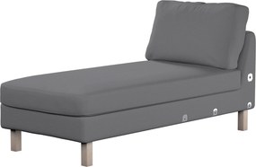 Potah na šezlong IKEA Karlstad samostatný, krátký barva šedá látka pletený vzor