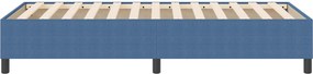 Rám platformy Modrá 100 x 200 cm Žebrovaná látka 3337395