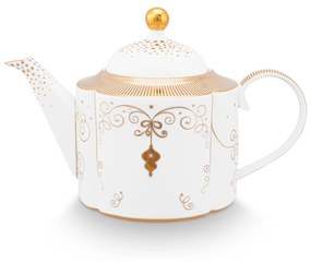 Pip Studio Royal Winter konvice 1.65l, bílá (Velká porcelánová konvice)