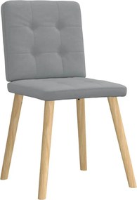 Jídelní židle 6 ks světle šedé textil 3315438