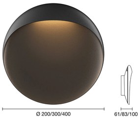 Nástěnné svítidlo Louis Poulsen Flindt Ø30cm černé 2 700 Kč