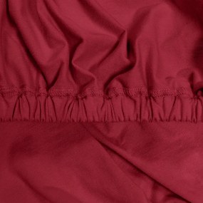 Jersey prostěradlo světle červené na výšku matrace do 20 cm Velikost: 60 x 120