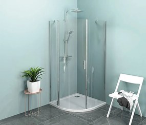 Polysan, Zoom Line obdélníková sprchová zástěna 900x800mm L/P varianta, ZL1290ZL3280