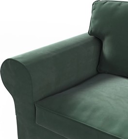 Potah na pohovku IKEA  Ektorp 3-místná, nerozkládací barva zelená látka lesklé, sametová