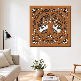 dřevo života 3vrstvý dřevěný Strom života PROPOJENÍ Zvolte rozměr šxv (cm): 60x60, Zvolte barvu dekoru: Třešeň-Ořech-Wenge