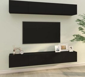 vidaXL Nástěnné TV skříňky 4 ks 100 x 30 x 30 cm [3114195] Barva: šedá sonoma