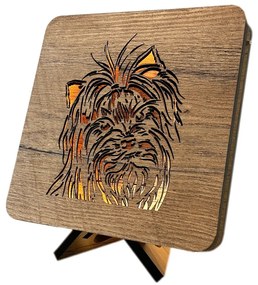 Li-Go "Jorkšír" lampa 19x19cm provedení povrchu: černá s patinou