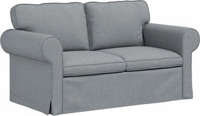 Set pohovek 2 ks Světle šedá textil 3407486