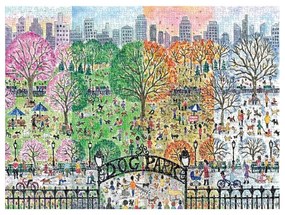 Galison Puzzle Psí park 4 roční období 1000 dílků