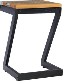 Konferenční stolek 30 x 30 x 50 cm masivní teak a polyresin 281649