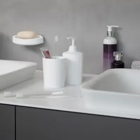 Spirella LEMON OPAQUE kelímek na kartáčky bílý / plast