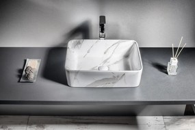 Sapho, DALMA keramické umyvadlo 48x13x38 cm, carrara, MM517