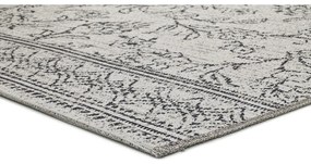 Šedý venkovní koberec Universal Weave Floral, 130 x 190 cm