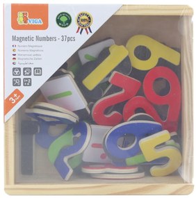Dřevěná magnetická čísla v krabičce