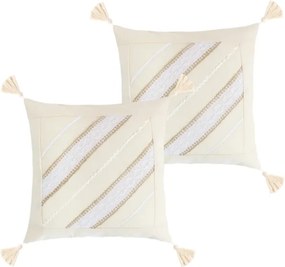 Bellatex Povláček PERU SET 2ks 40x40 cm Natur 2