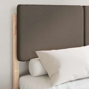 Rám postele s čalouněným čelem s čelo Taupe 120 x 190 cm 3405535