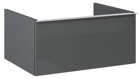 Elita Look, skříňka pro umyvadlo na pultovou desku 60x45x28 cm 1S PDW, antracitová lesklá, ELT-167088
