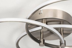 Stropní designové LED svítidlo do obýváku Omega Venta Silver