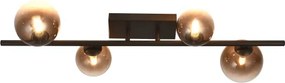 Brilagi - LED Přisazený lustr MILLA 4xG9/3W/230V hnědá/kouřová hnědá
