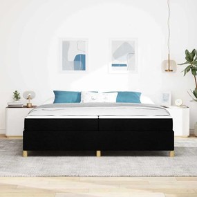 Rám postele Černá 200 x 200 cm textil 3398964