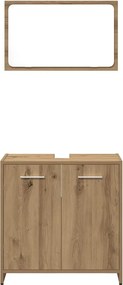 3dílná koupelnová sestava dub artisan kompozitní dřevo 3328560