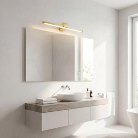 Toolight Toolight, LED koupelnové nástěnné svítidlo 60cm, 12W, 1500lm, SWE044-1W, zlatá lesklá, OSW-20144