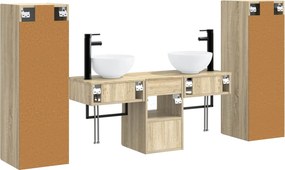 Sada koupelnového nábytku 5 ks Dub sonoma 33 x 34,5 x 100 cm 3405965