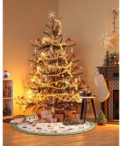Zelený kulatý koberec s vánočním motivem s příměsí bavlny ø 160 cm Toy's Delight Green Christmas – Villeroy&amp;Boch